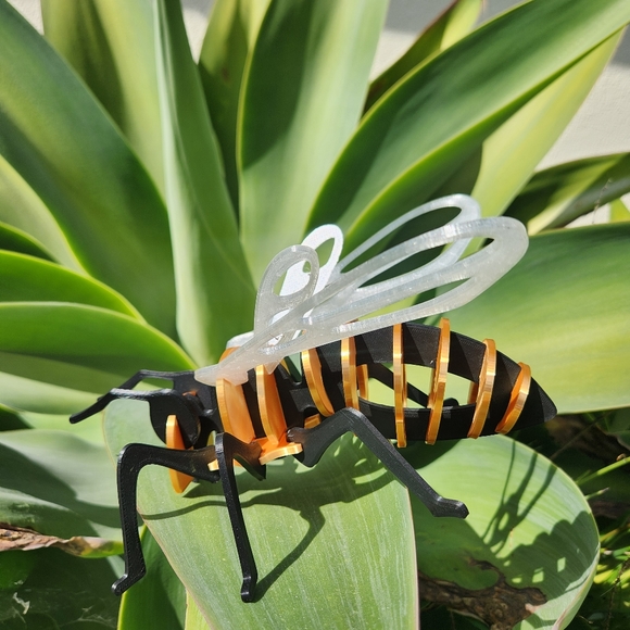 Hand Crafted | Toys | Bee Model Honeybee 3d Puzzle Honey Bees Classroom ...